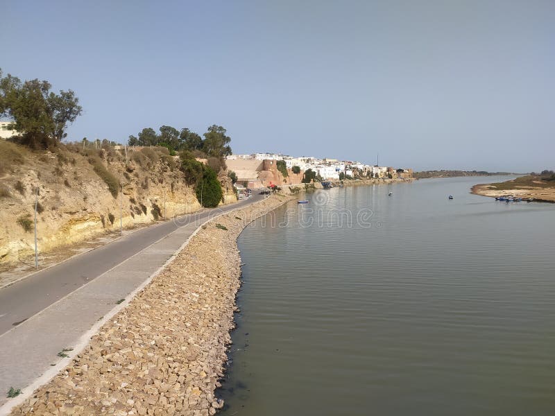 Vew of Oum Rabie River, Pattern Rocks , Morocco Stock Photo - Image of ...
