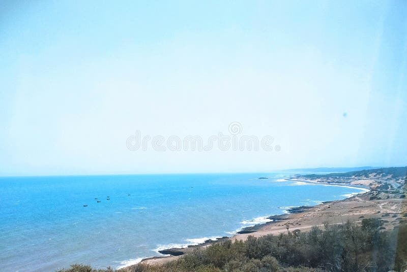 Vew of Safi beach stock photo. Image of atlantic, safi - 304772486