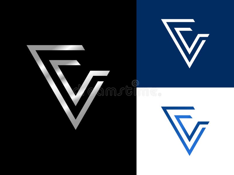 VF Combination Logo Icon. Initial Identity Letter V and F Logo Design ...