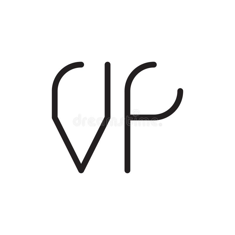 Vf Initial Letter Vector Logo Icon Stock Vector - Illustration of ...