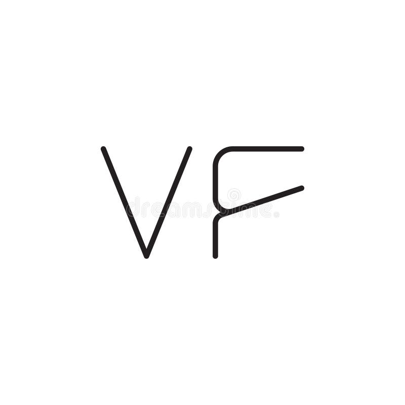 Vf Initial Letter Vector Logo Icon Stock Vector - Illustration of ...