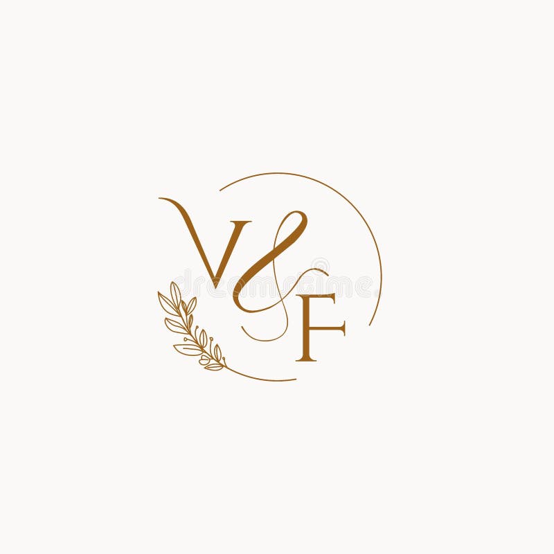 VF Initial Wedding Monogram Logo Stock Vector - Illustration of ...