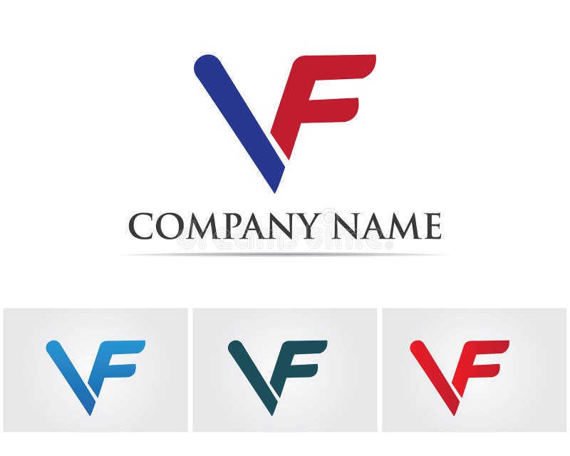 VF Letters Logo and Symbols Stock Vector - Illustration of style ...
