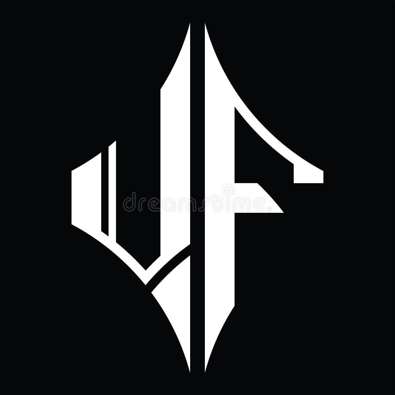 VF Logo Monogram with Diamond Shape Design Template Stock Vector ...