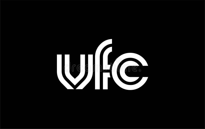 VFC Creative Unique Modern Letter Logo Design Stock Illustration ...