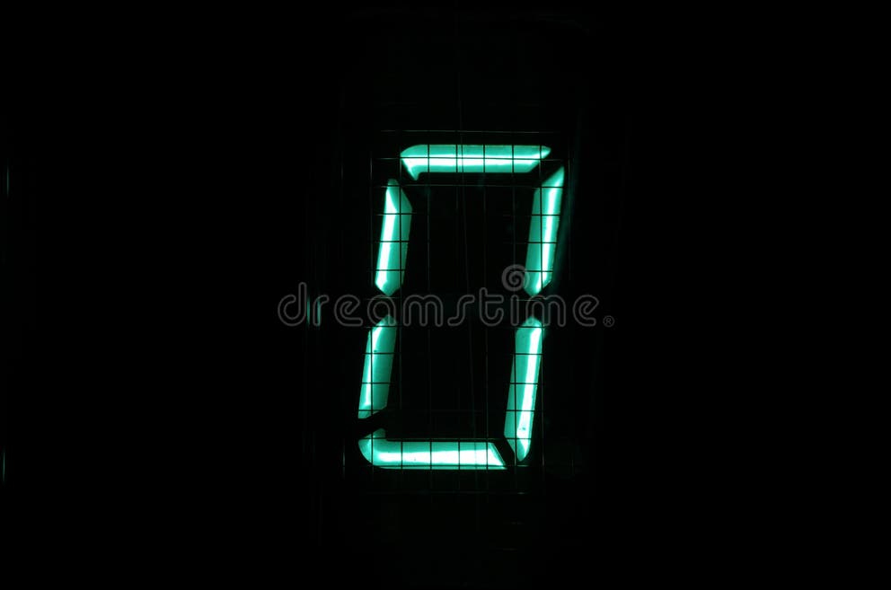 VFD digit stock photo. Image of display, segment, green - 41072072