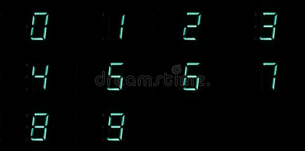 VFD digits stock photo. Image of glowing, numerals, filament - 41071648