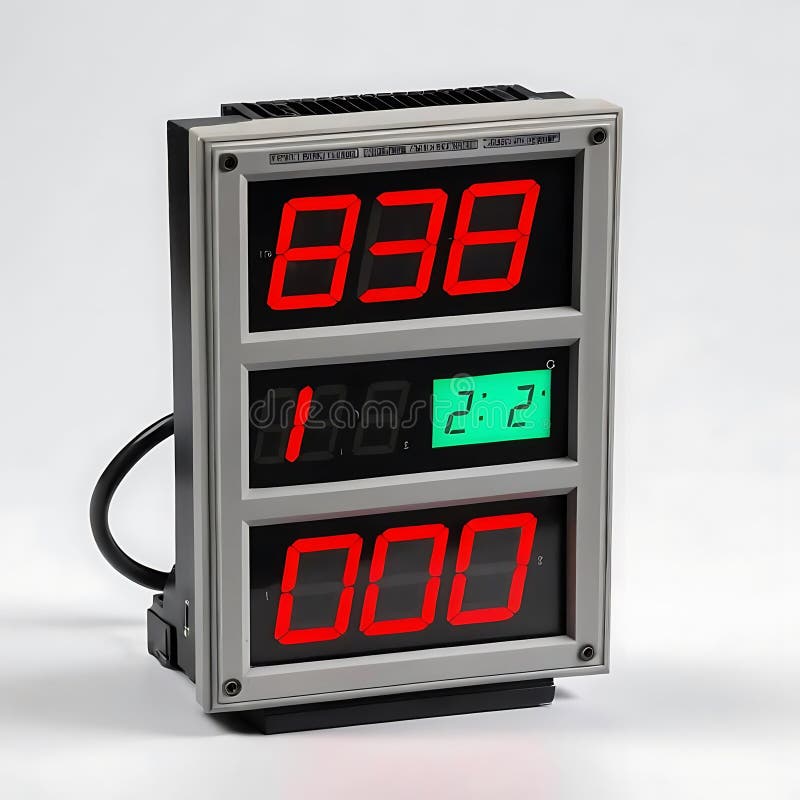 Vacuum Fluorescent Display VFD on a Brown PCB Stock Photo - Image of ...