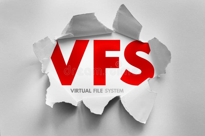 VFS Acronym for Virtual File System Revealed through Torn Paper Design ...