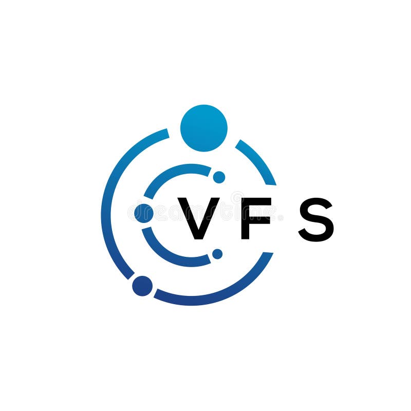 VFS Letter Technology Logo Design on White Background. VFS Creative ...
