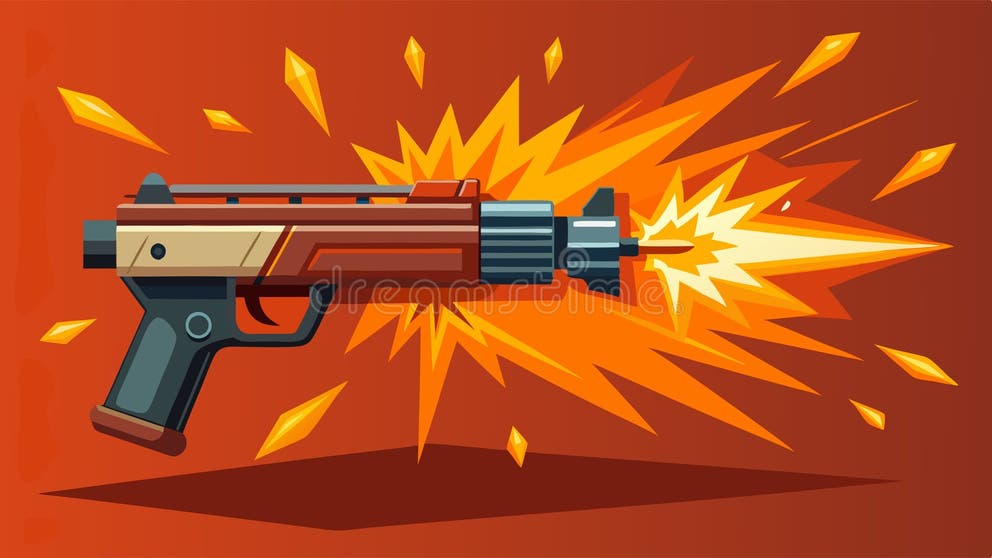 Vfx Gun Effect stock vector. Illustration of blast, shooting - 342997163