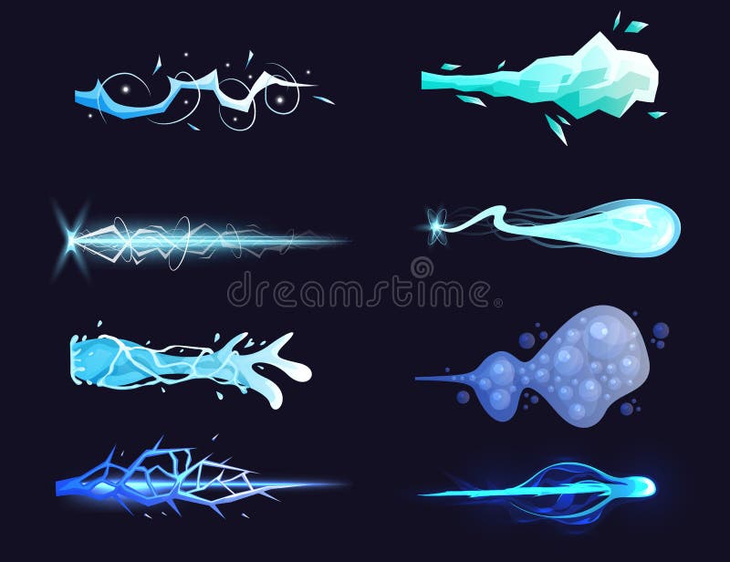 Vfx gun effect stock vector. Illustration of beam, alien - 262178126