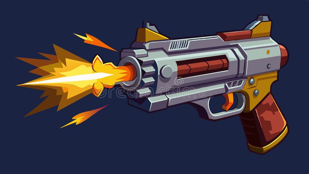 Vfx Gun Effect stock vector. Illustration of destructive - 343002385