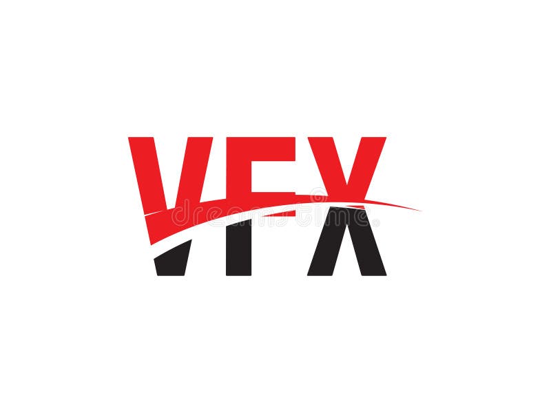 VFX Letter Initial Logo Design Vector Illustration Stock Vector ...