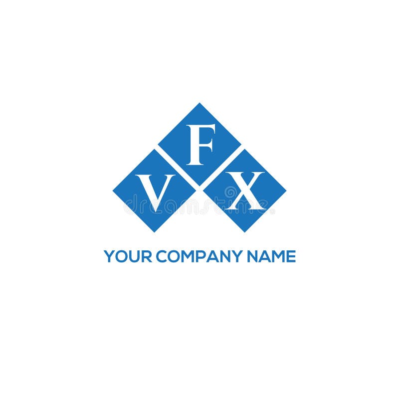 VFX Letter Logo Design on WHITE Background. VFX Creative Initials ...