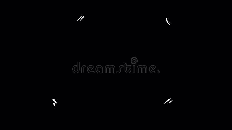 VFX with White Shock Waves on a Black Screen. Stock Video - Video of ...