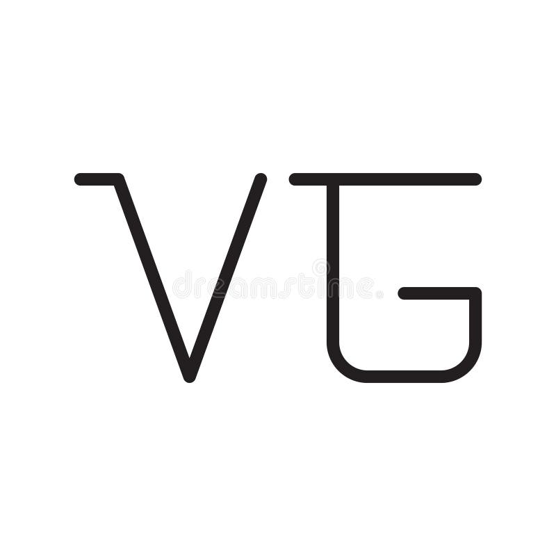 Vg Initial Letter Vector Logo Icon Stock Vector - Illustration of ...