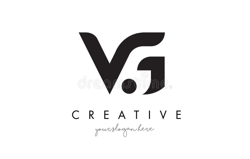 VG Letter Logo Design with Creative Modern Trendy Typography. Stock ...