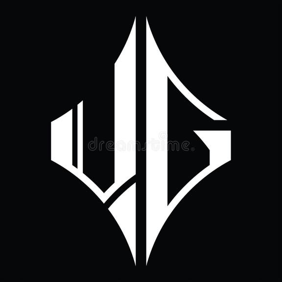 VG Logo Monogram with Diamond Shape Design Template Stock Vector ...