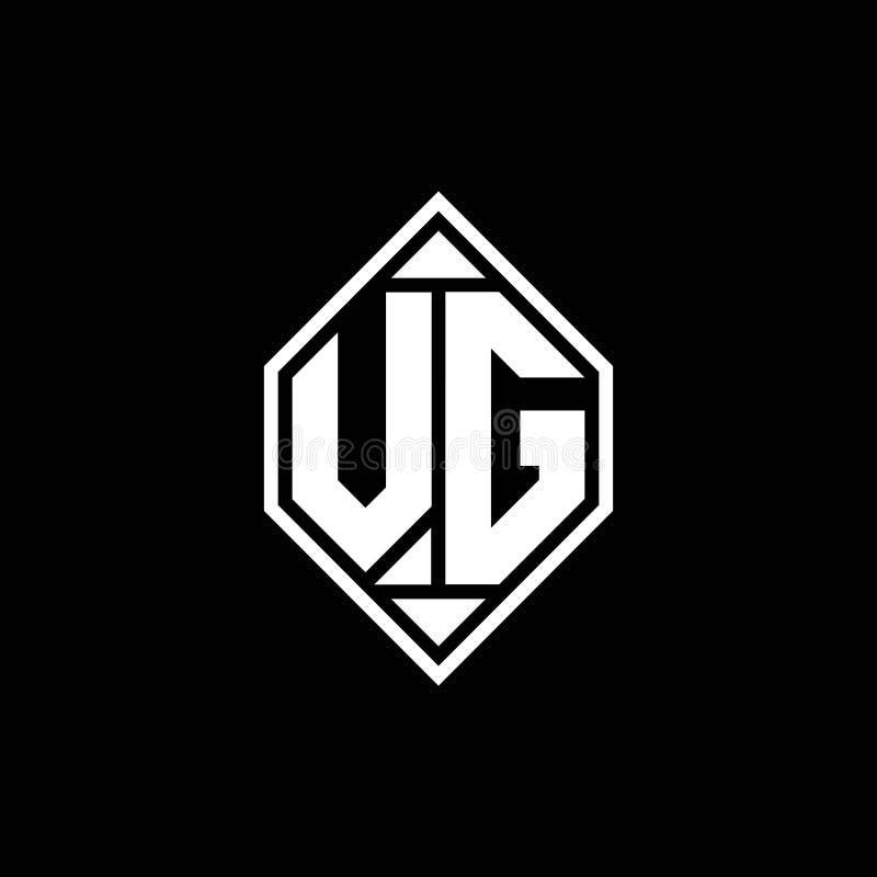 VG Logo Monogram Geometric Shield Shape Style Stock Vector ...
