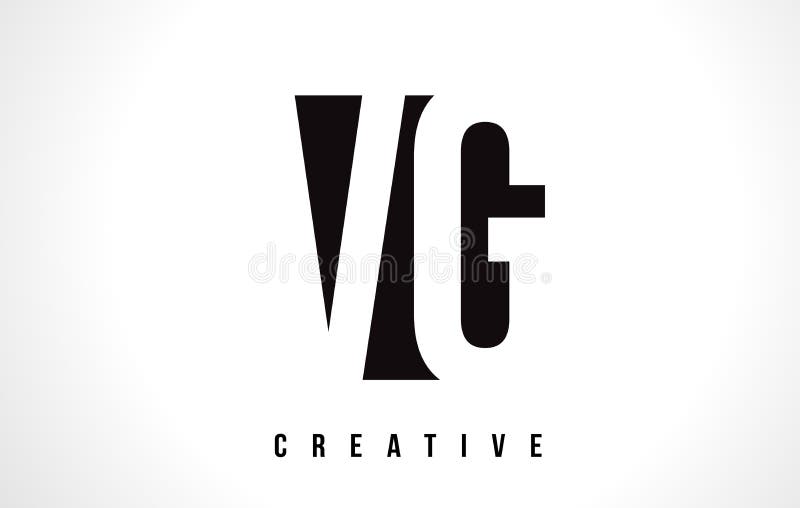 VG V G White Letter Logo Design with Black Square. Stock Vector ...