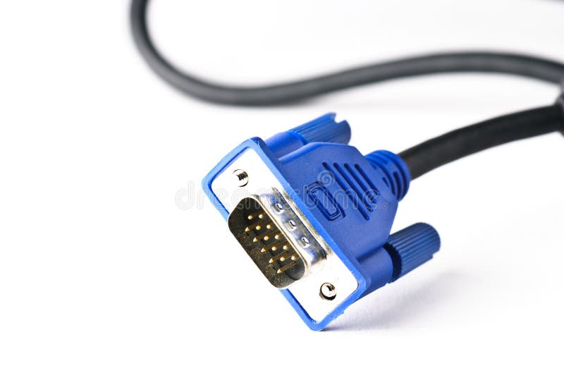 VGA Connection stock image. Image of serial, connector - 3264713