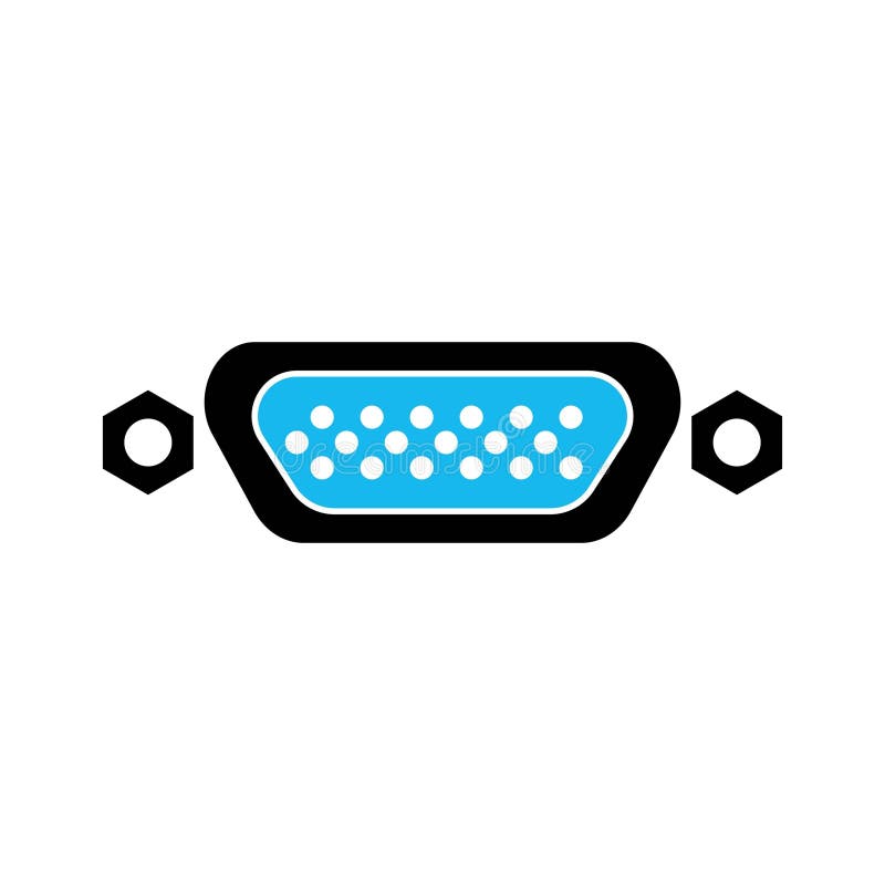 VGA Cable Icon. Vector Illustration Symbol Design Stock Vector ...