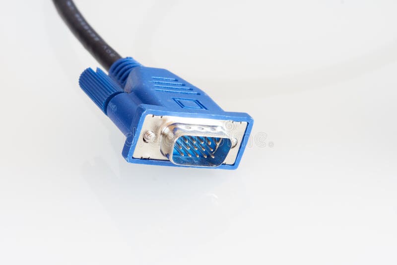 VGA Cable - Series of Computer Parts Stock Image - Image of connector ...