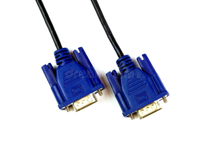 VGA cable stock image. Image of monitor, plug, digital - 60662697