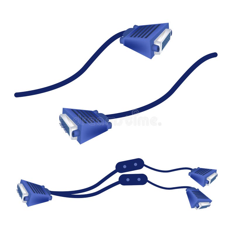 Computer Cables, Connectors, Technology Stock Vector - Illustration of ...