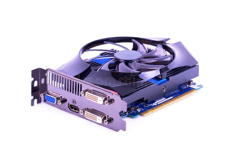 Vga card stock photo. Image of isolated, computer, chip - 34724664