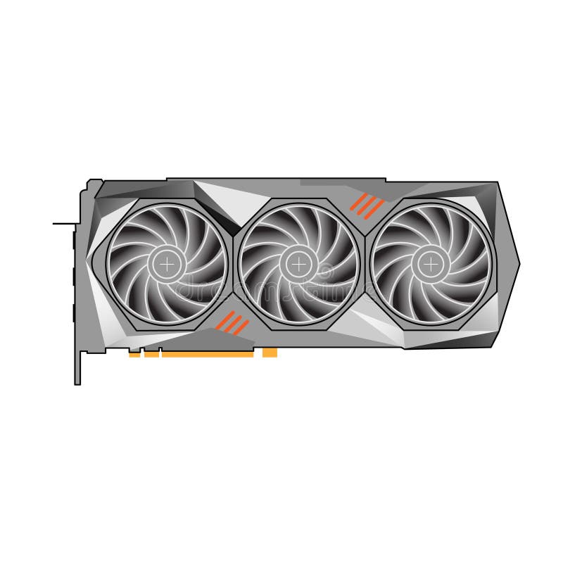 VGA card RTX 3090 icon stock illustration. Illustration of electrical ...