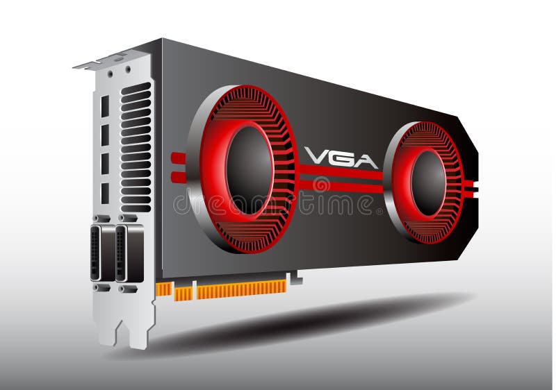 VGA Card Series 3 stock vector. Illustration of black - 43131513