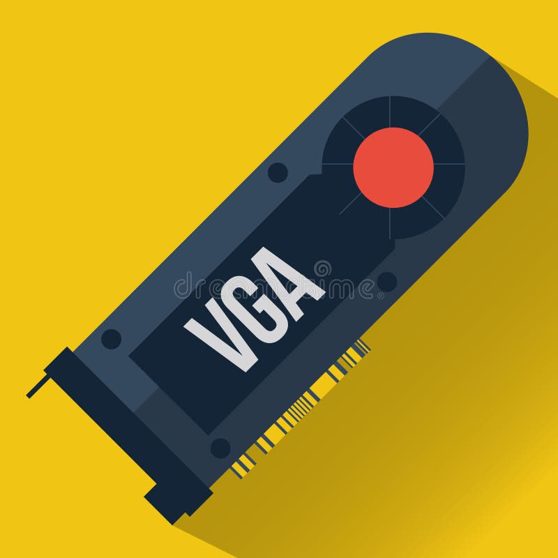 Vga Card. Vector Illustration Decorative Design Stock Vector ...