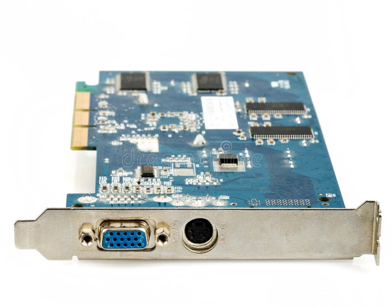 VGA Computer Graphic Card Isolated Stock Photo - Image: 38264212