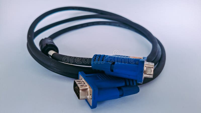 Close-up of Vga Connector Isolated on White Background Stock Image ...