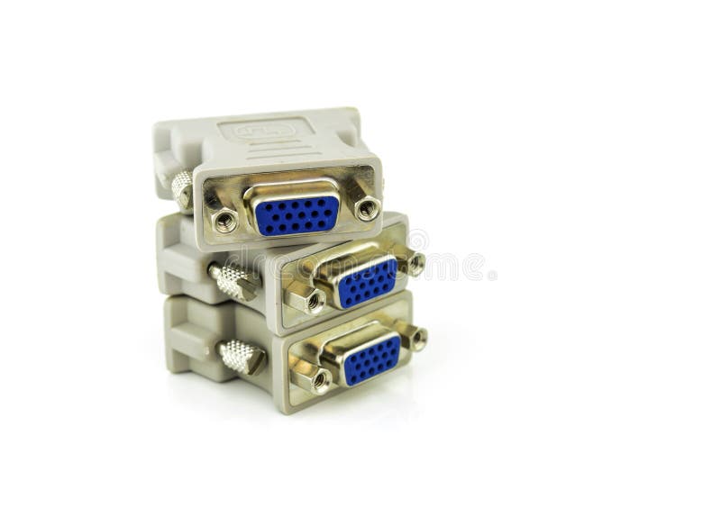 VGA To DVI Display Converter on White Background Stock Image - Image of ... VGA To DVI Display Converter on White Background Stock Image - Image of ...