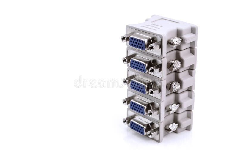 VGA To DVI Display Converter on White Background Stock Photo - Image of ... VGA To DVI Display Converter on White Background Stock Photo - Image of ...