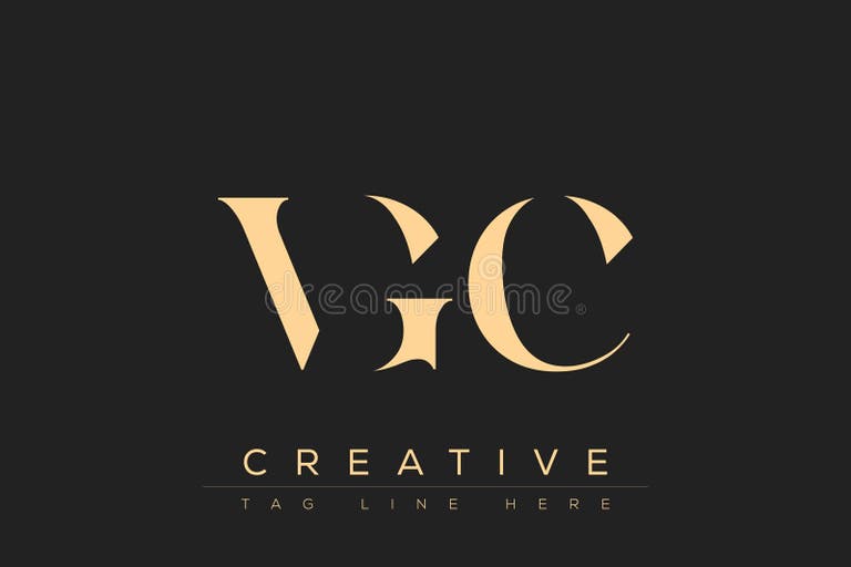VGC Abstract Letter Logo Design Stock Vector - Illustration of ...