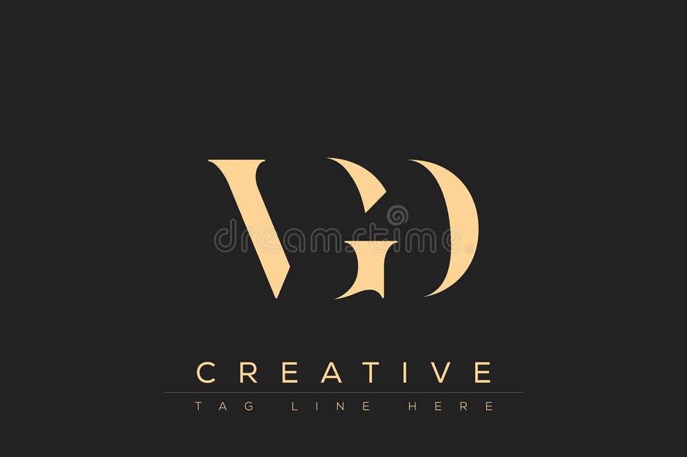 VGD Abstract Letter Logo Design Stock Vector - Illustration of line ...