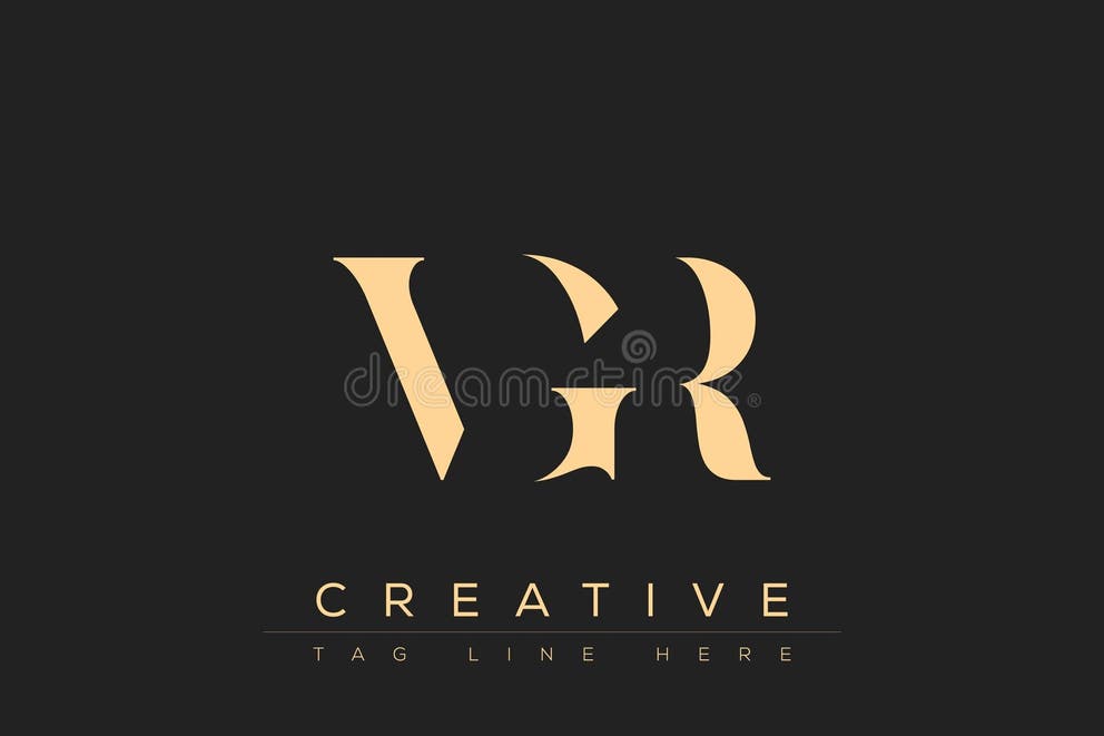 VGR Abstract Letter Logo Design Stock Vector - Illustration of concept ...