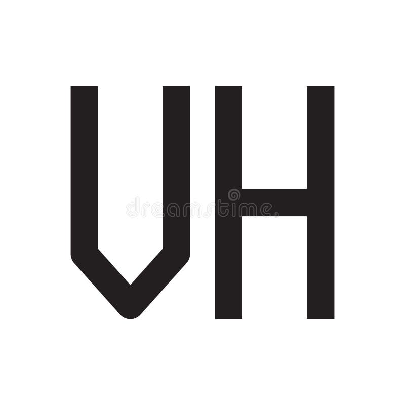 Vh Initial Letter Vector Logo Icon Stock Vector - Illustration of ...