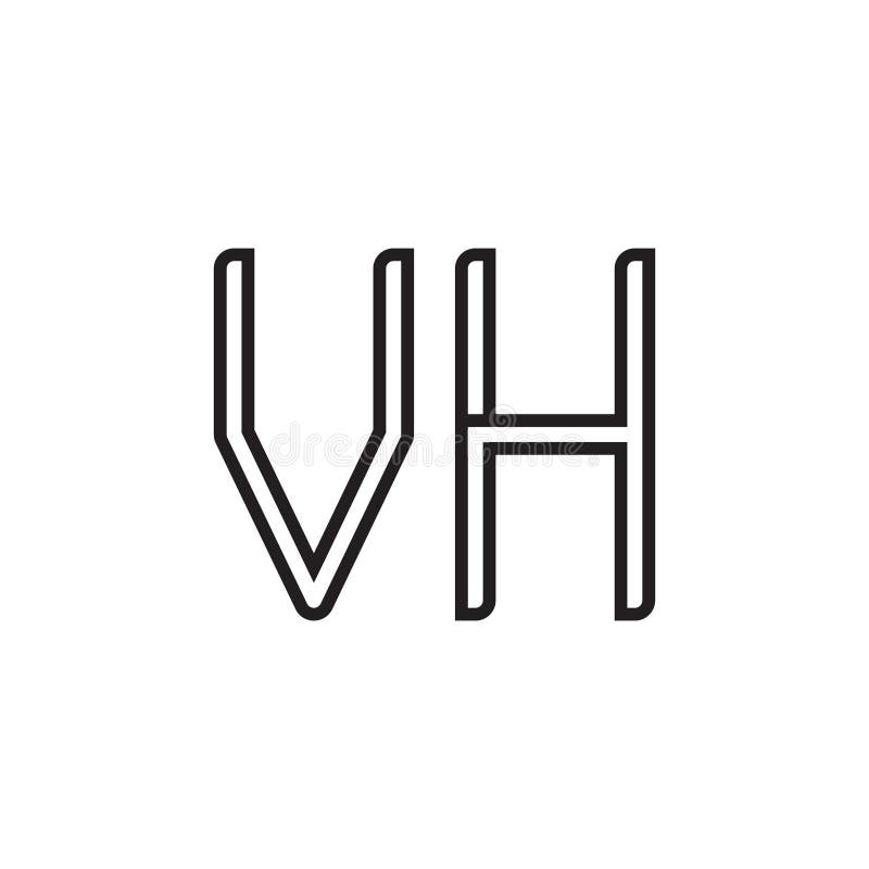 Vh Initial Letter Vector Logo Icon Stock Vector - Illustration of ...