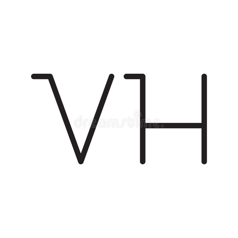 Vh Initial Letter Vector Logo Icon Stock Vector - Illustration of ...