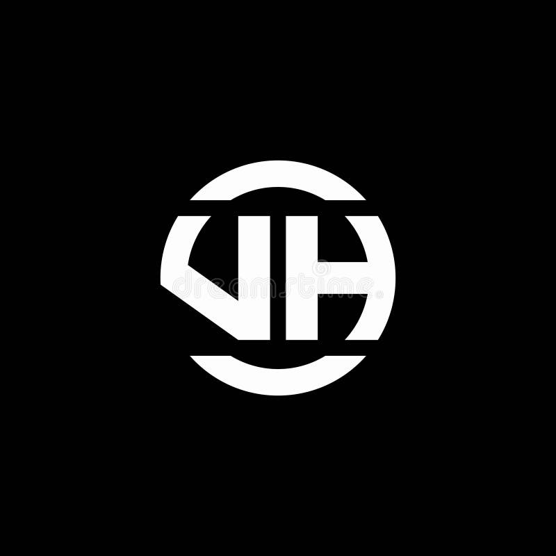 VH Logo Monogram Isolated on Circle Element Design Template Stock ...