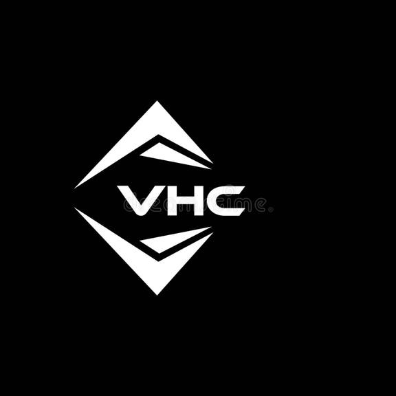 VHC Abstract Technology Logo Design on Black Background. VHC Creative ...