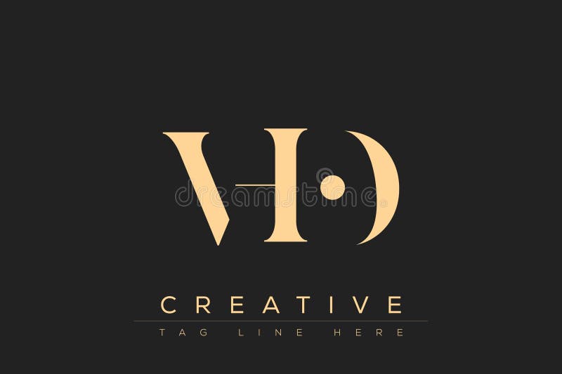 VHO Abstract Letter Logo Design Stock Vector - Illustration of concept ...