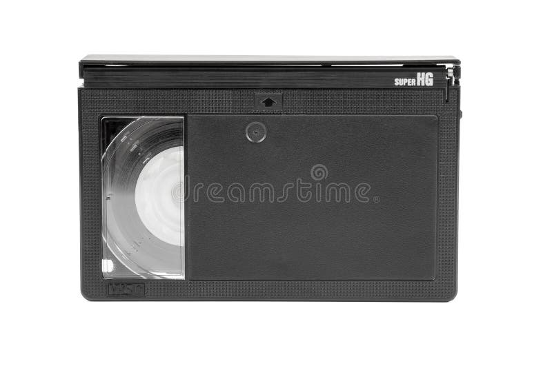 Front View of VHS Video Tape Cassette Stock Photo - Image of recorder ...