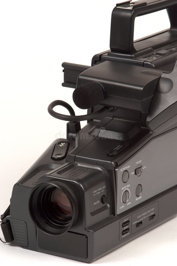 VHS Camcorder close up stock image. Image of handle, retro - 12523