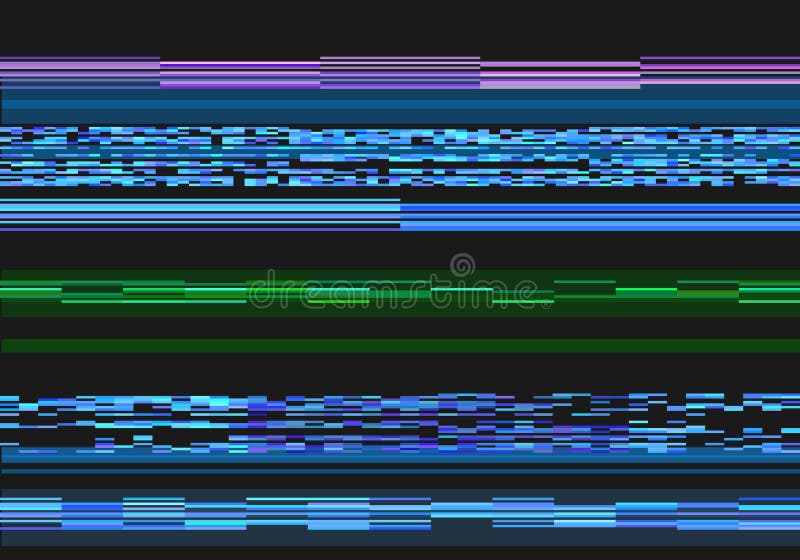 VHS Effect, Glitch Vector Background, Abstract Digital Pixel Noisy ...